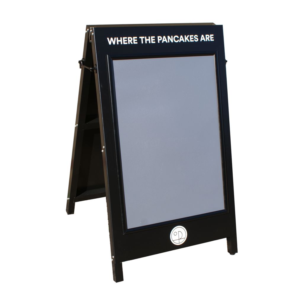 A1 Pavement Sign with Black or Silver Snap Frame - Braccio.co.uk